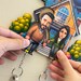 Custom Couple Keychain, Housewarming Gift, Personalized Cartoon ...