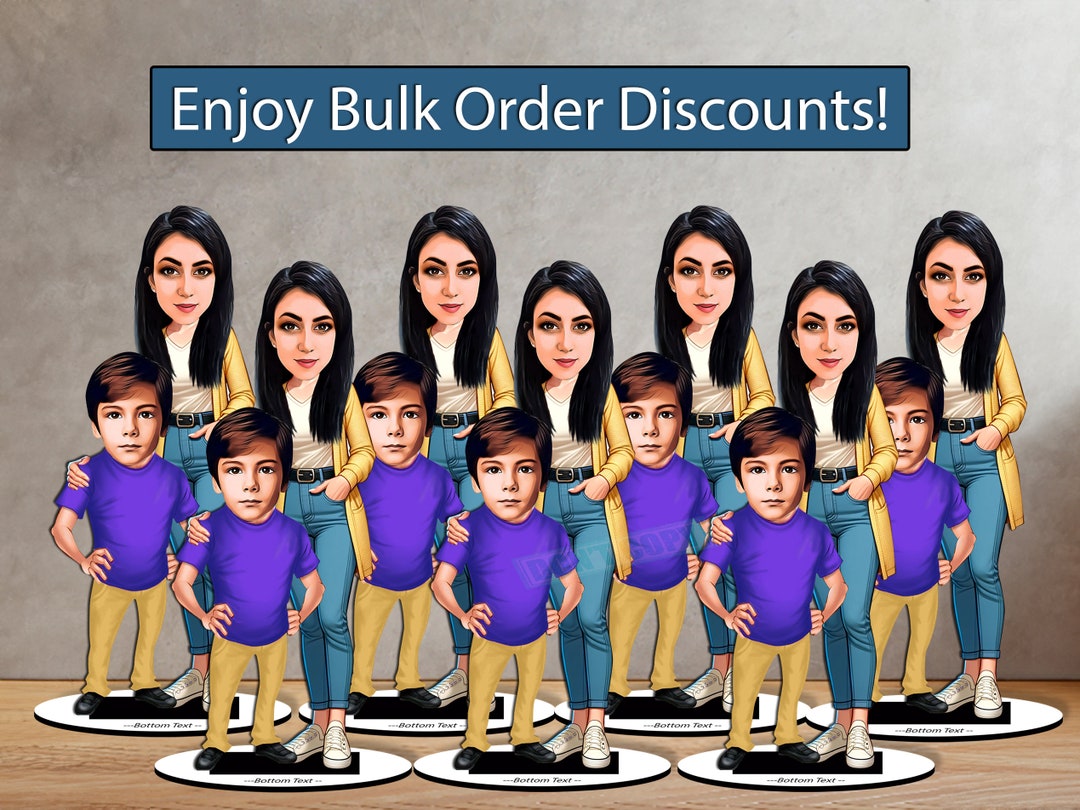 Personalized Teacher Graduation Caricature Figurine: Custom Photo Gift ...