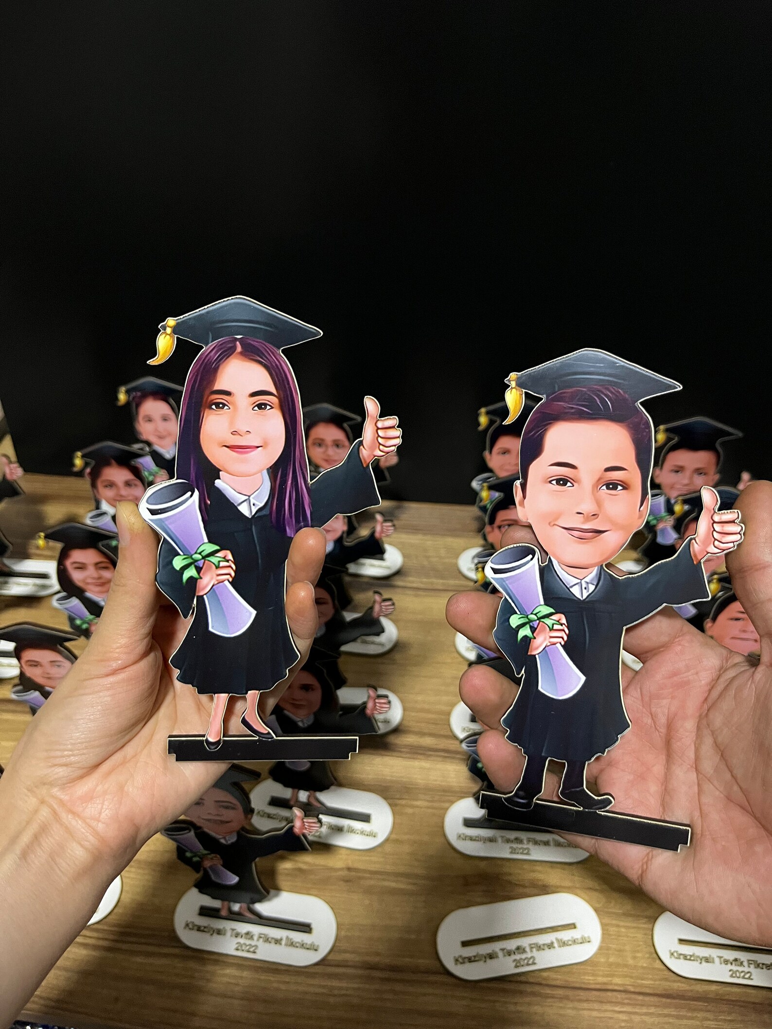 Custom Graduation Caricature Figurine With Photo Personalization ...