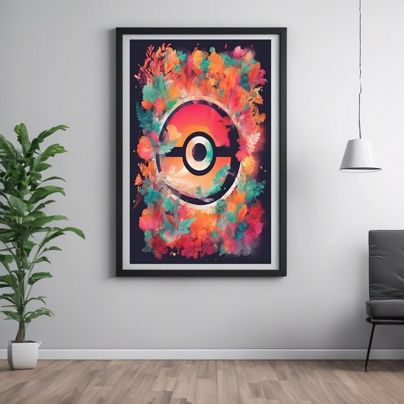 Pokemon Poke Ball Post Modern Inspired Pokemon Fan Art Physical Print ...
