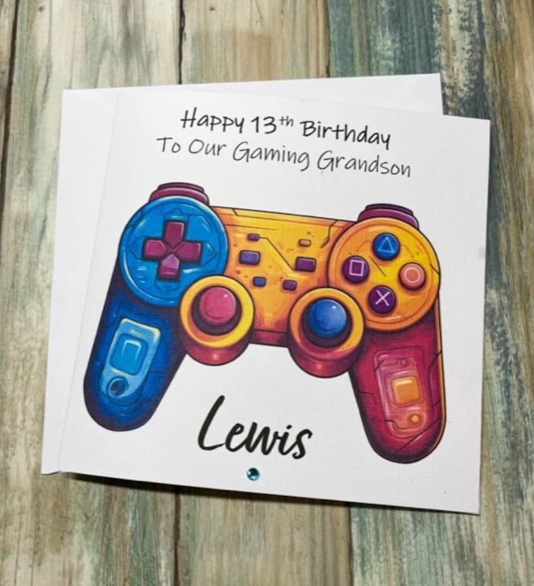 Gaming Controller Birthday Card for Him for Her Happy Birthday Son ...