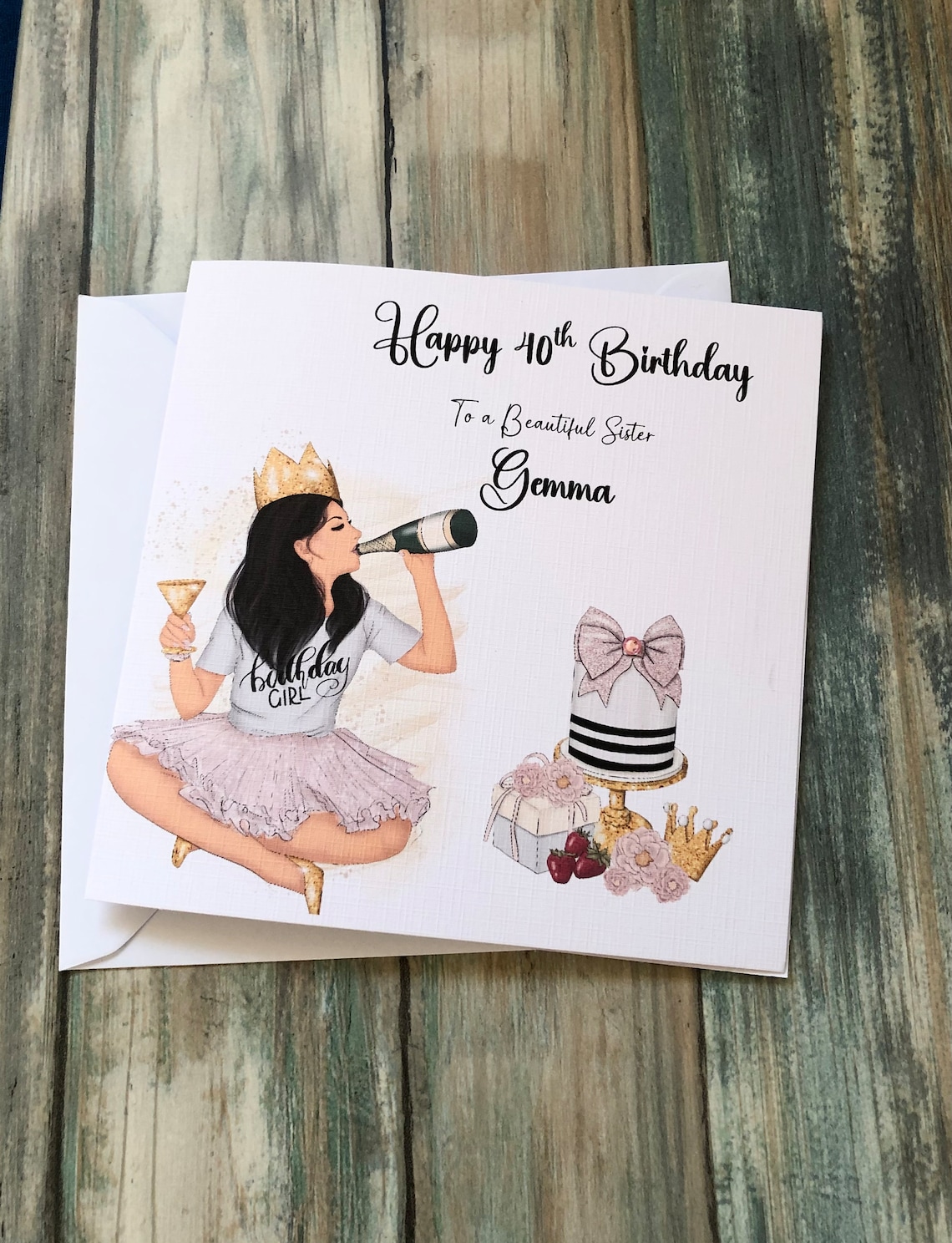 Personalised Woman's Birthday Card for Her Happy Birthday - Etsy