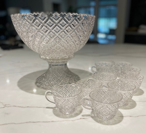 Vintage Punch Bowl Set | Etsy