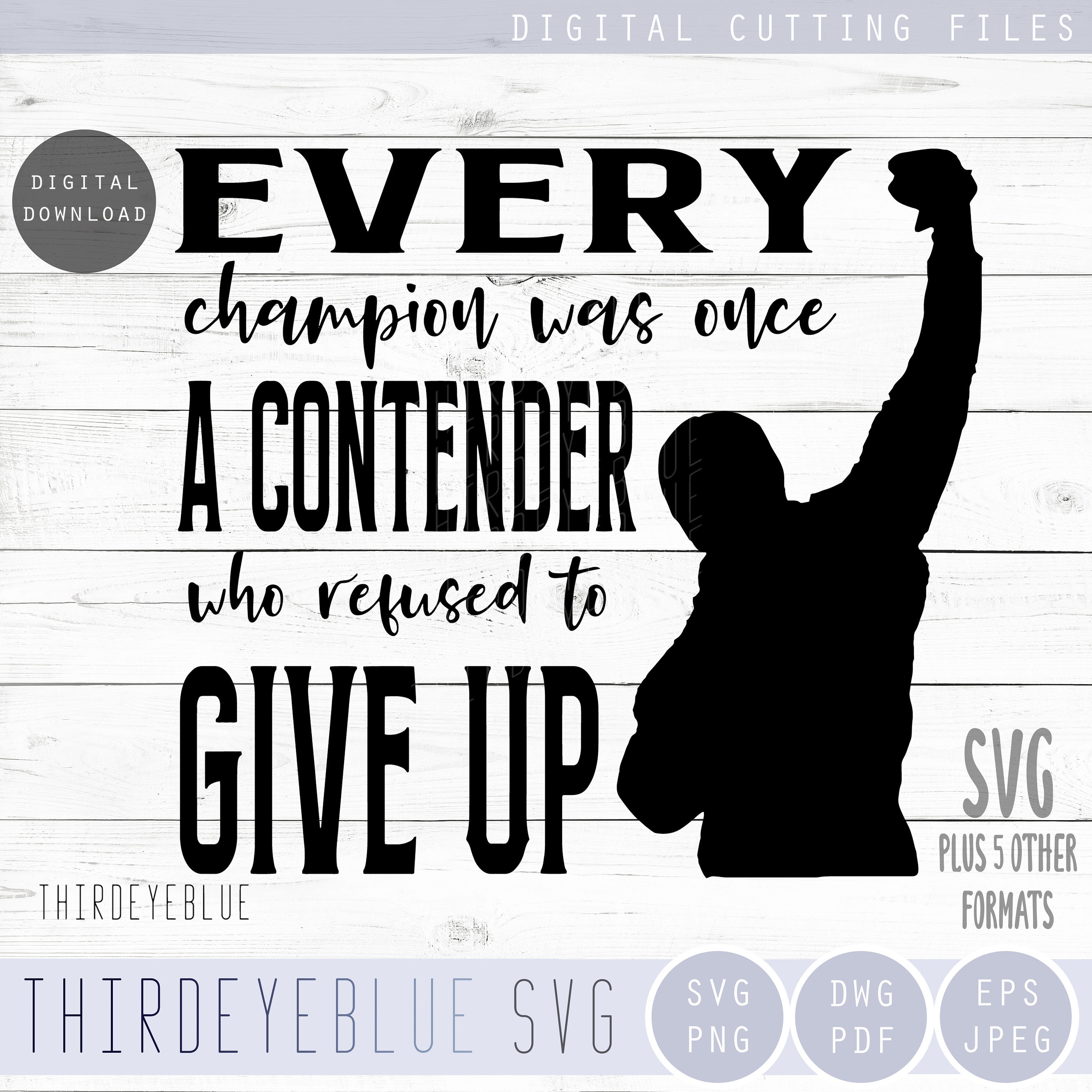Rocky Quote SVG Digital Cutting File - Etsy Canada