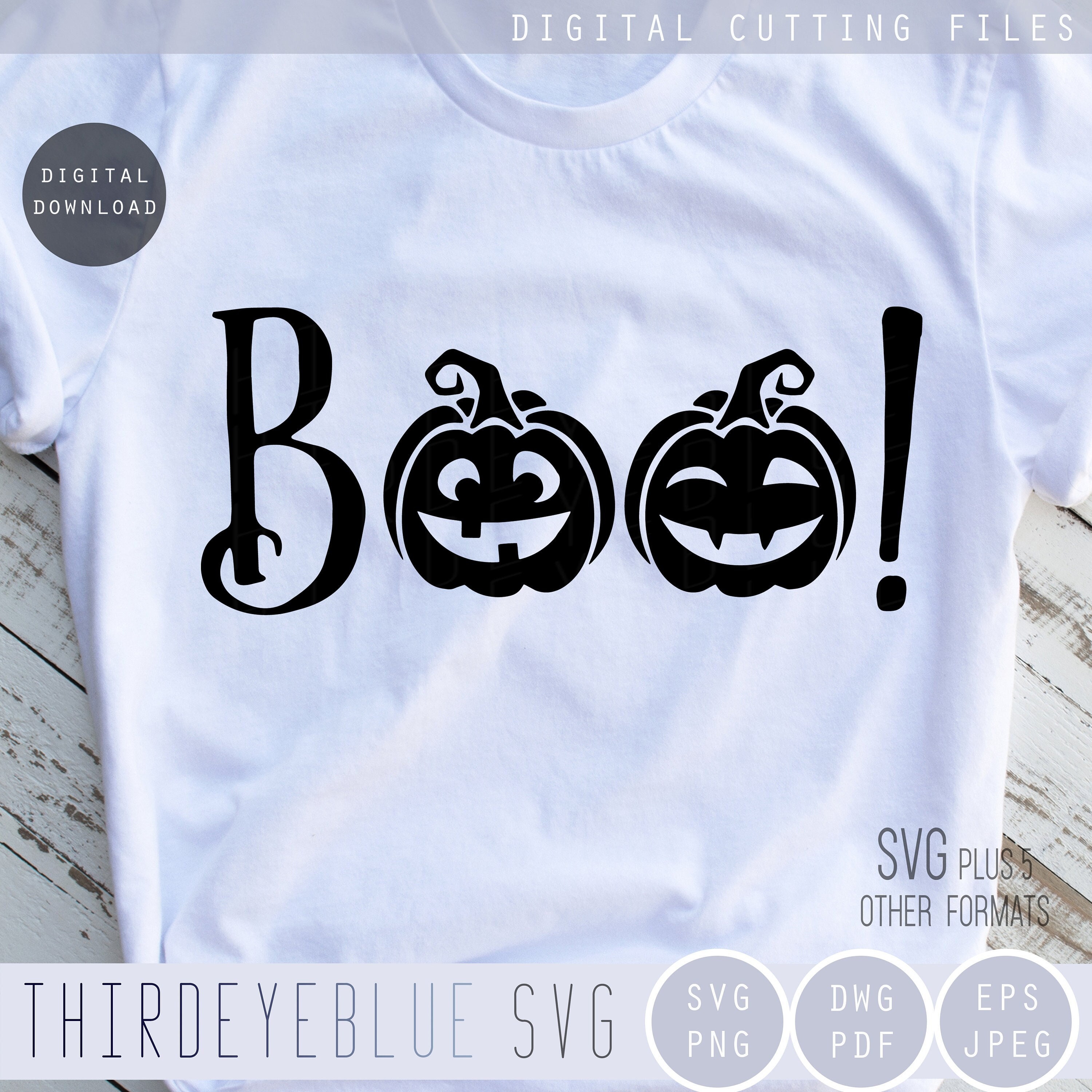 Boo Pumpkin SVG, Pumpkin Face Svg, Boo Svg, Halloween Shirt Svg ...