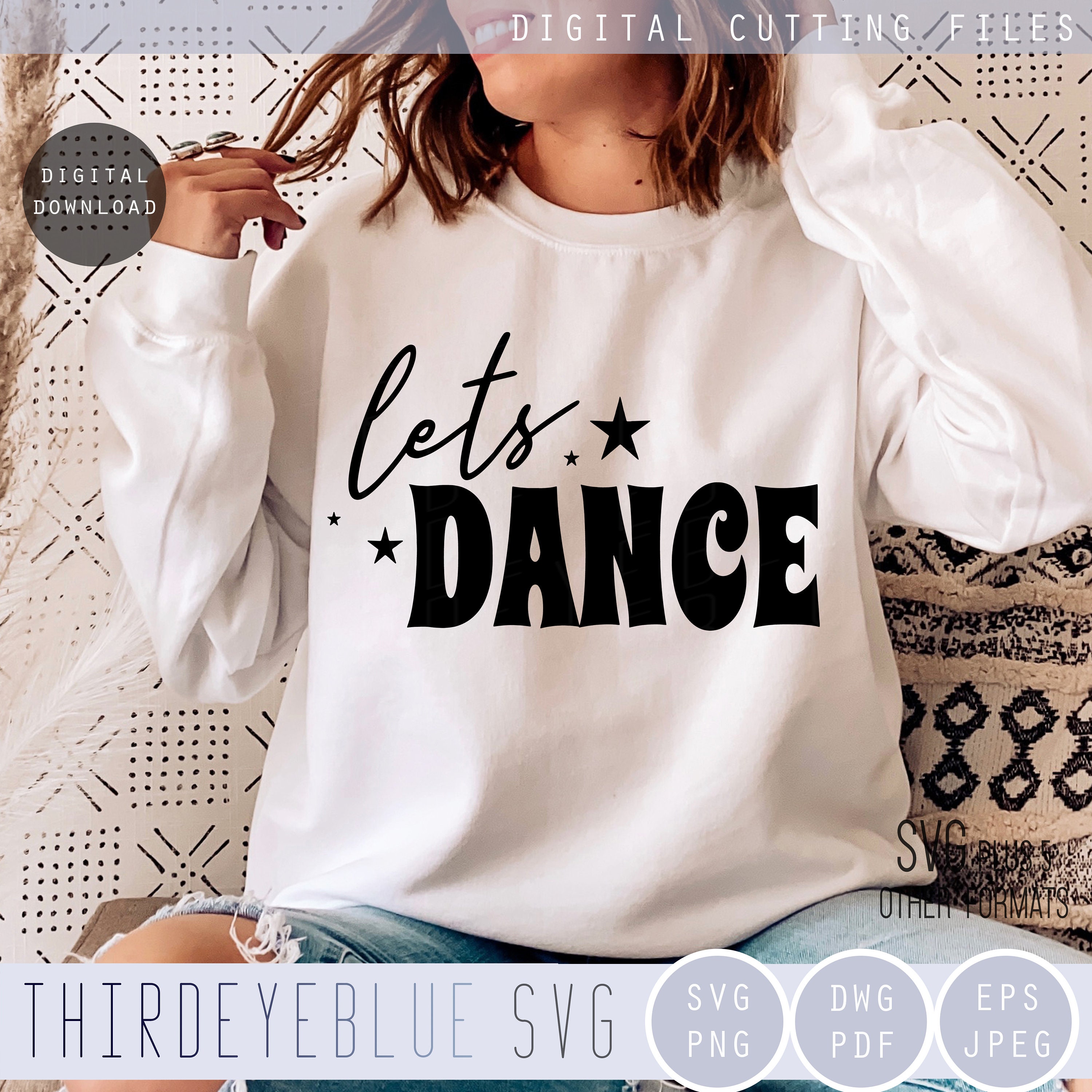 Lets Dance SVG Dancing SVG Mug Design SVG T Shirt Mug Sublimation ...