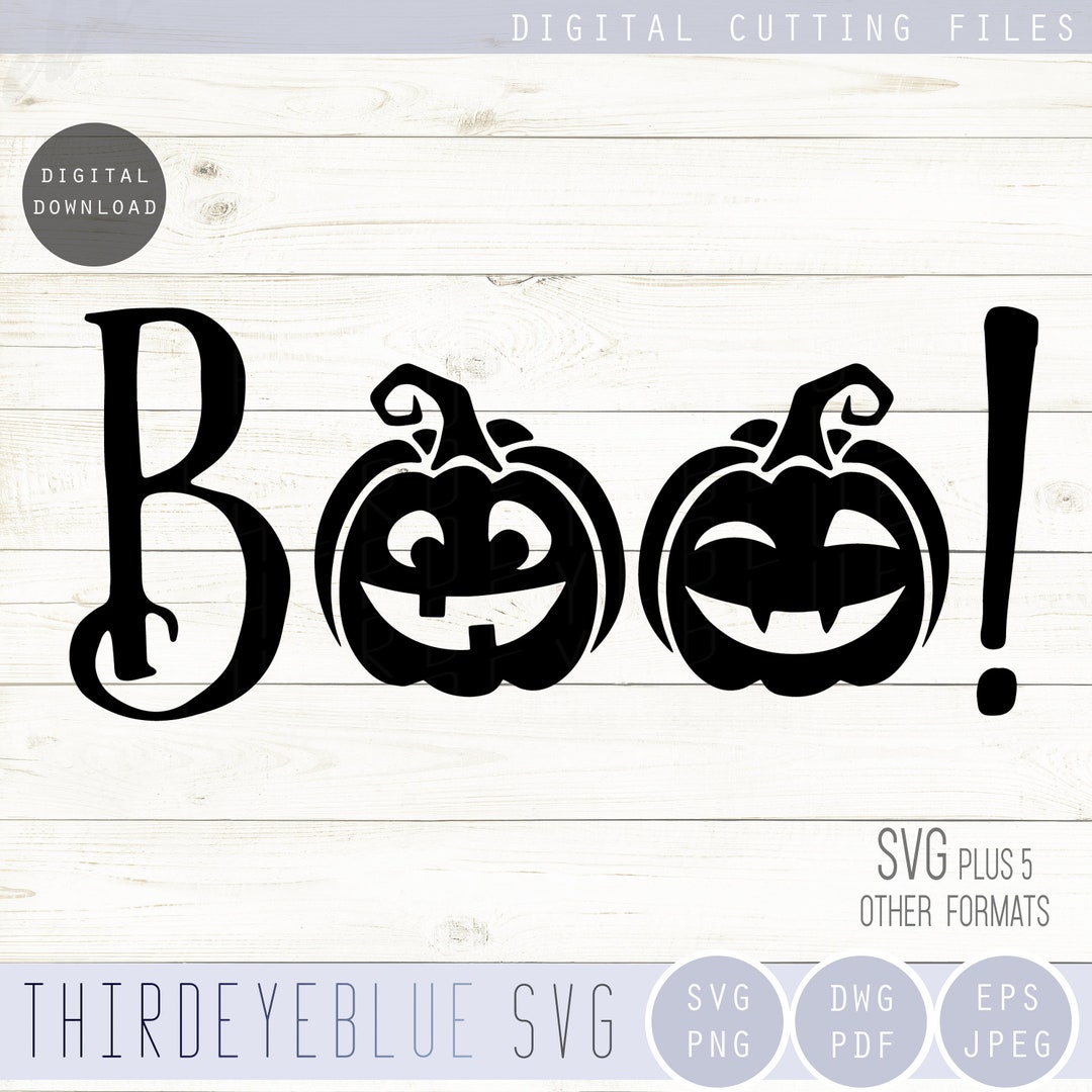 Boo Pumpkin SVG, Pumpkin Face Svg, Boo Svg, Halloween Shirt Svg ...