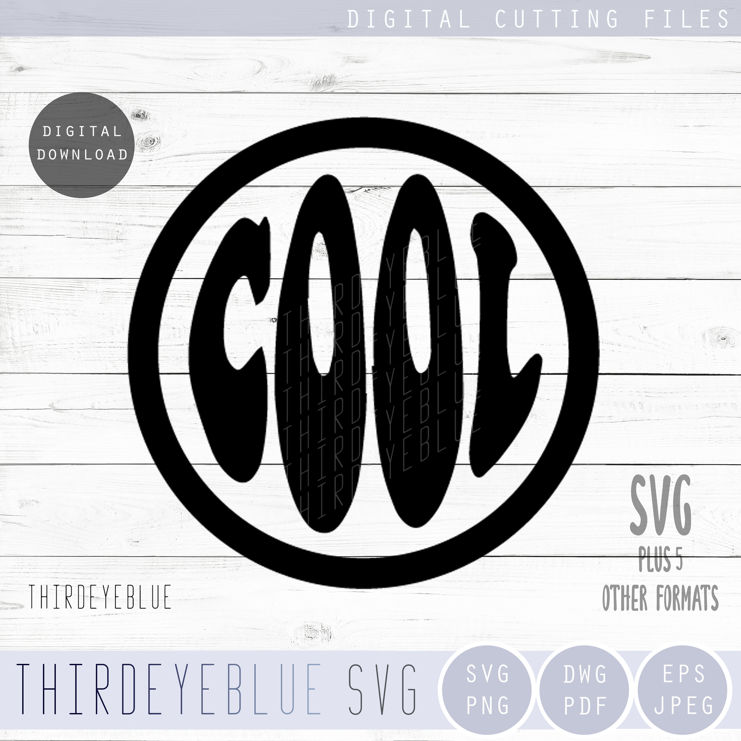 Cool SVG Retro SVG Cool Badge SVG Tshirt Logo Fichier de - Etsy France