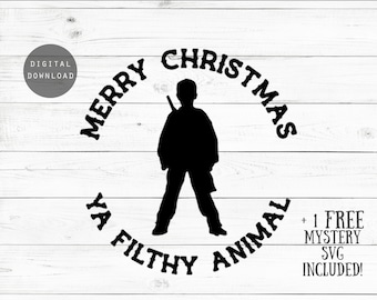 Home Alone SVG and PNG Merry Christmas You Filthy Animal - Etsy UK