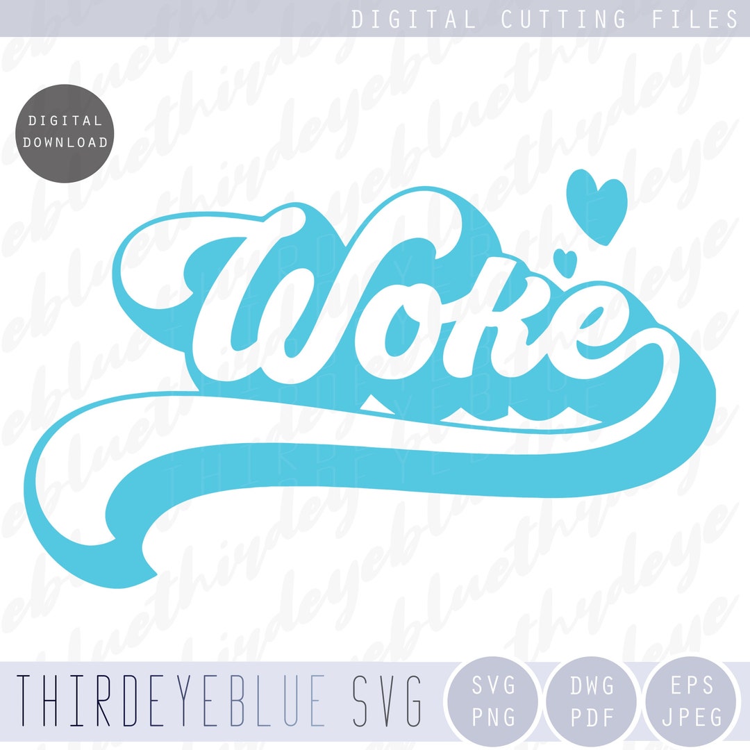Woke SVG, Retro Logo SVG, DIY Tshirt, Mug, Gift, Vinyl, Decal ...
