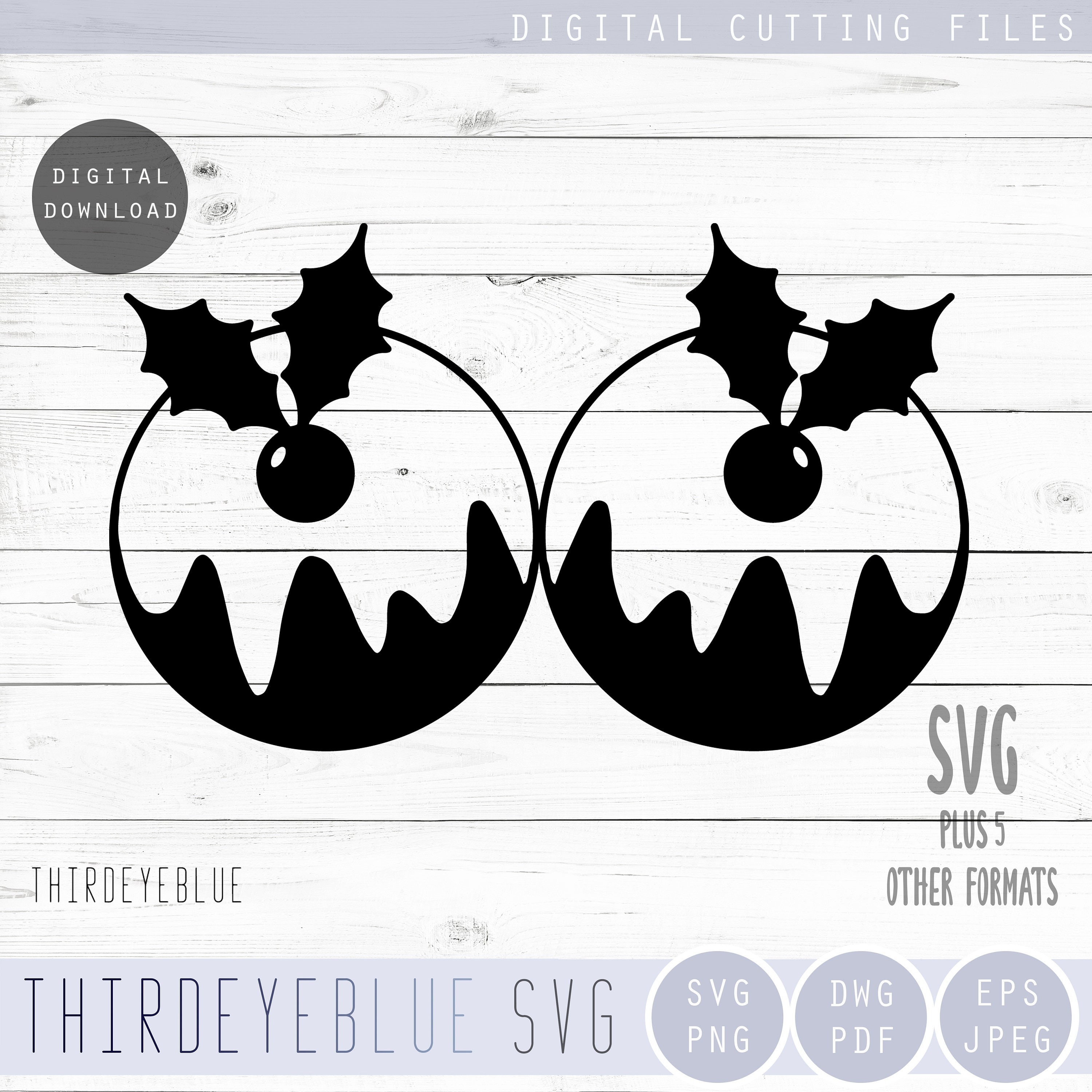 Christmas Pudding SVG Puddings Tshirt Gift PNG Digital Cutting - Etsy UK