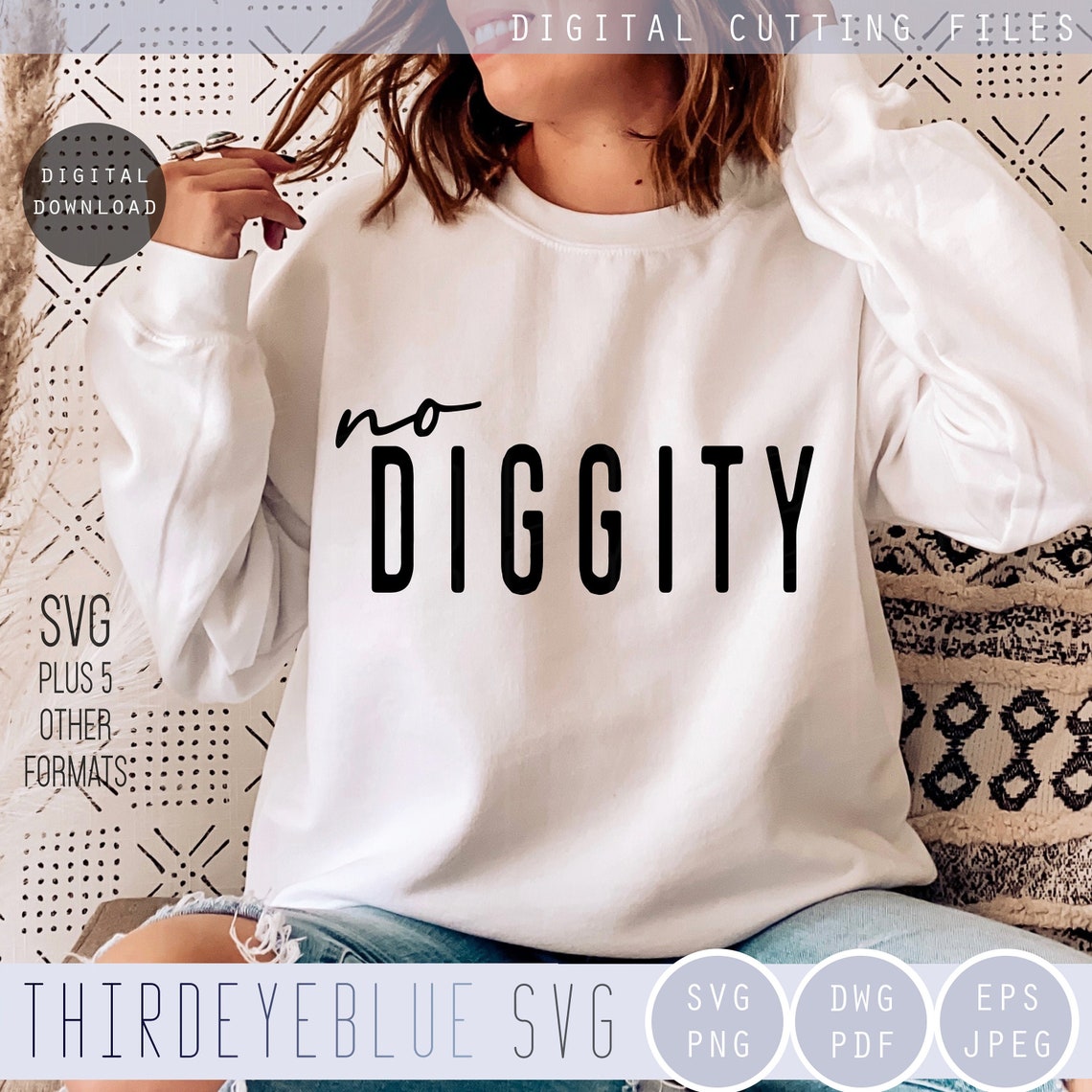 No Diggity SVG Mug design SVG Sublimation vinyl Digital | Etsy
