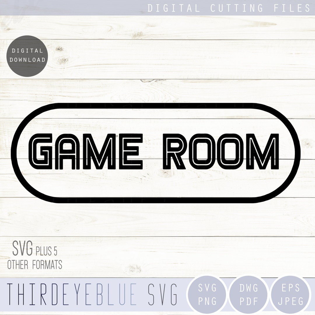 Gaming Room SVG Game Room SVG Digital Cutting File - Etsy