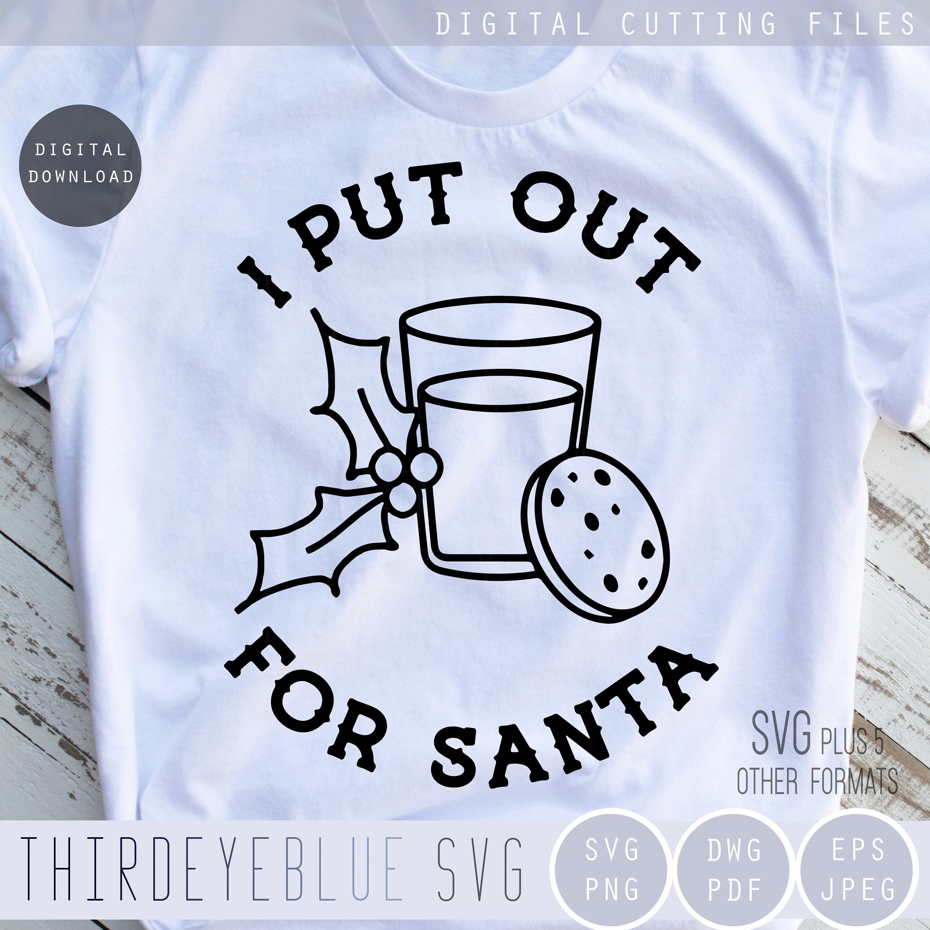Funny Santa SVG, Adult Santa SVG, Milk and Cookies SVG, Funny Christmas ...