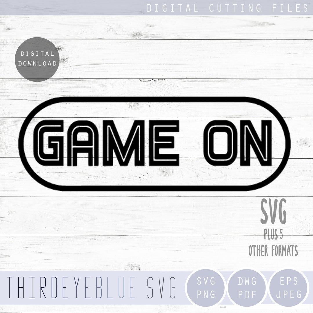 Gaming SVG Game on Digital Cutting File - Etsy
