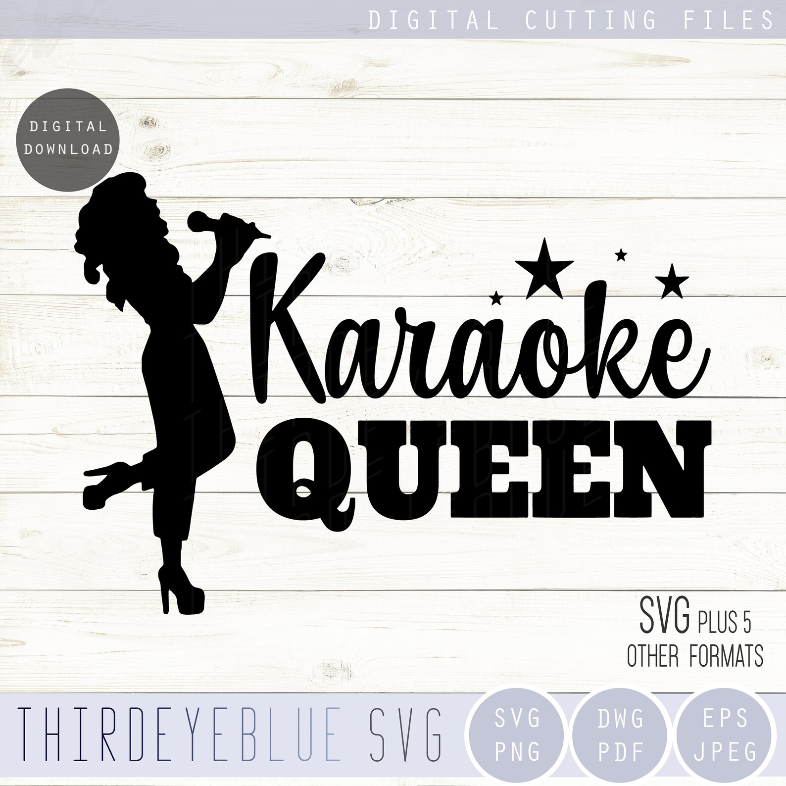 Karaoke Queen SVG Party SVG Home Decor Tshirt Mug Gift - Etsy