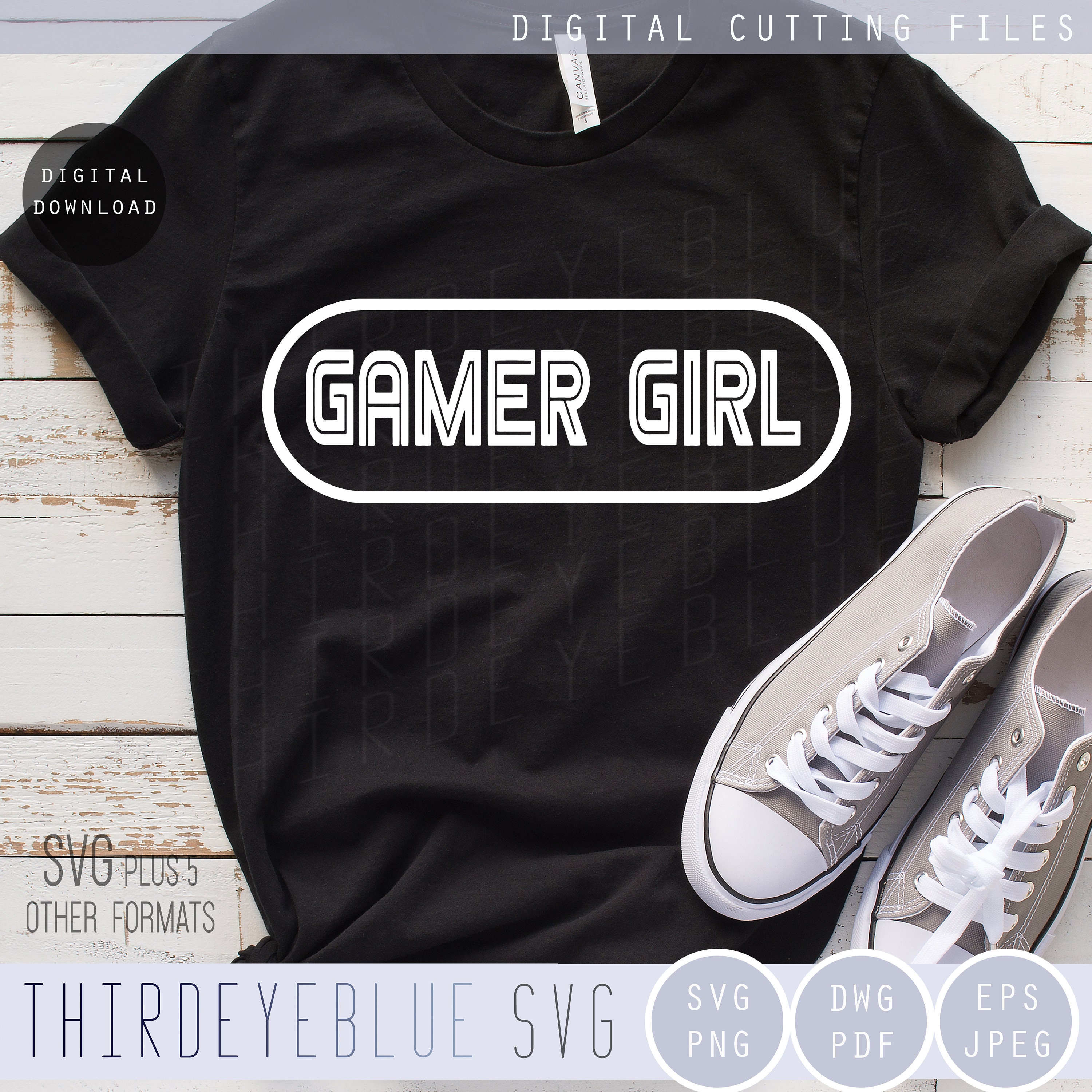 Gamer Girl SVG Gaming SVG Gaming Girl SVG Svg for Gamers - Etsy
