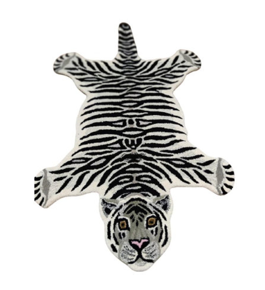 Rug USA Hand Snow Tiger Rugs White Skin Wool Carpet for Living - Etsy