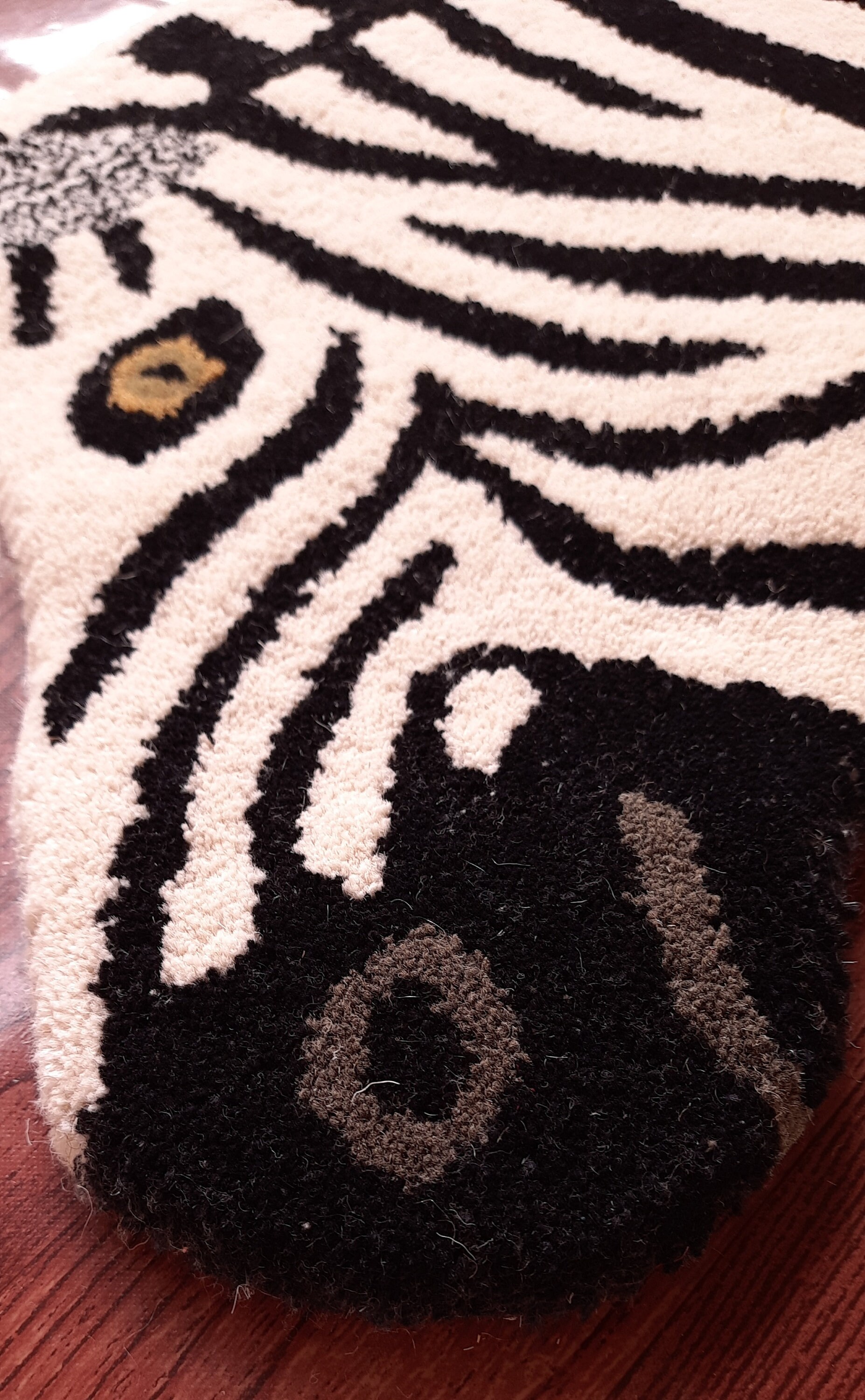 Rug USA Zebra Rugs Hand Tufted Wool Cotton Backing Carpet Home - Etsy UK
