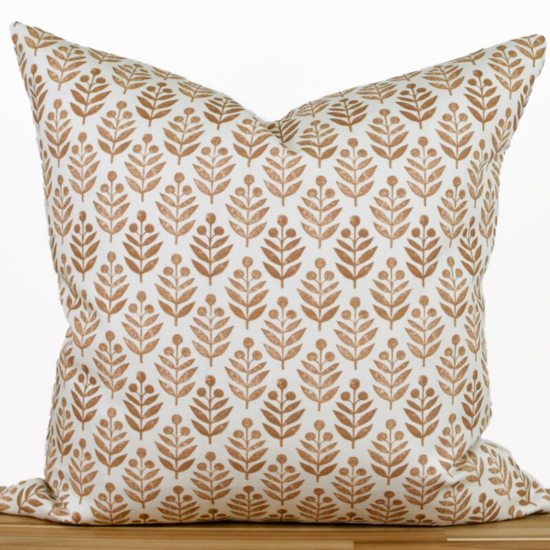 Block Print Pillow Cover - Etsy