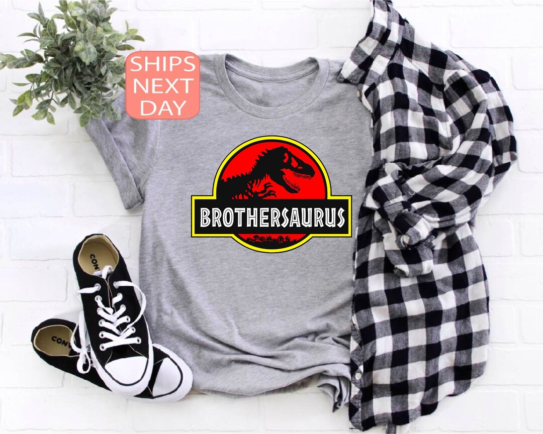 Brothersaurus Shirt, Dinosaur Bro Tee, Jurassic Trip Brother Tee ...