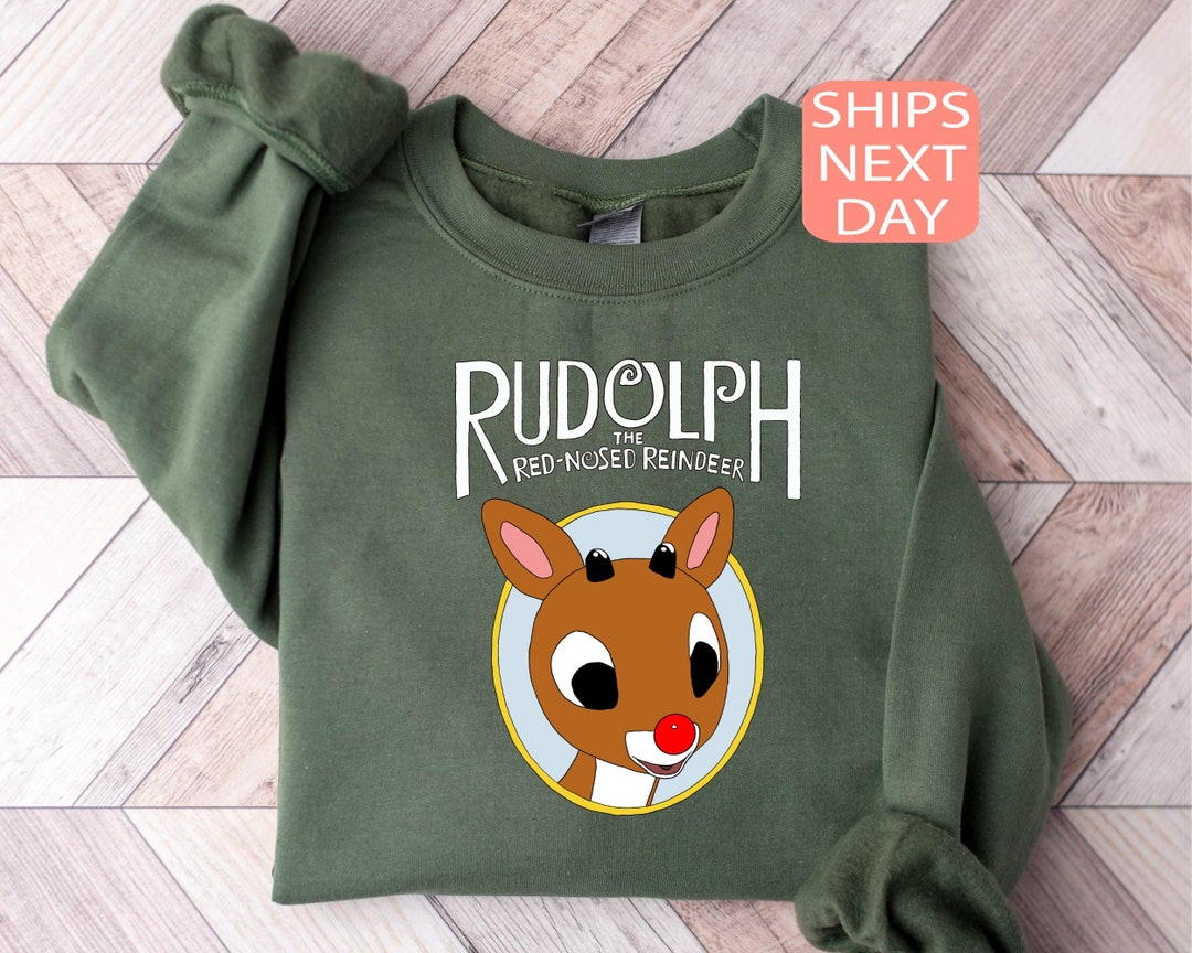 Rudolph the Red Nosed Reindeer Christmas Sweatshirt, Rudolph Christmas ...