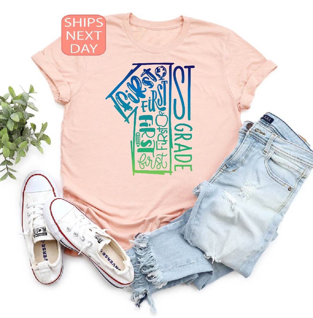 1st Grade T-shirt, Back to School Shirt, First Day of School, Student T ...