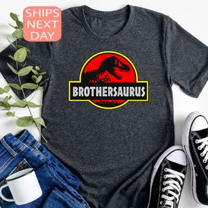 Brothersaurus Shirt, Dinosaur Bro Tee, Jurassic Trip Brother Tee ...