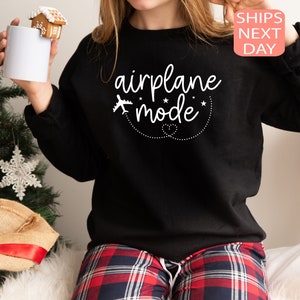 Airplane Mode Sweatshirt, Airplane Shirt, Travel Sweater, Gift for ...