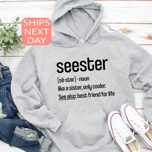 Seester Noun Sweatshirt, Seester Definition Shirt, Gift for Sister ...
