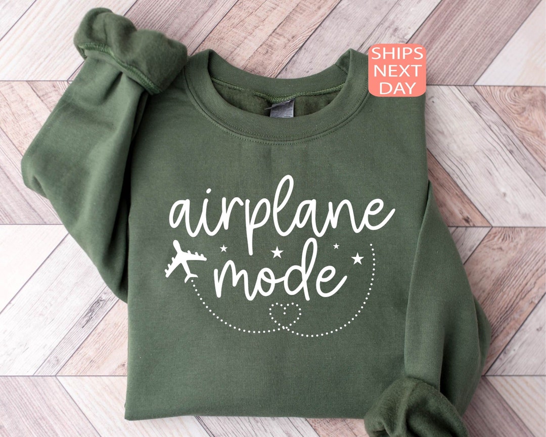 Airplane Mode Sweatshirt, Airplane Shirt, Travel Sweater, Gift for ...