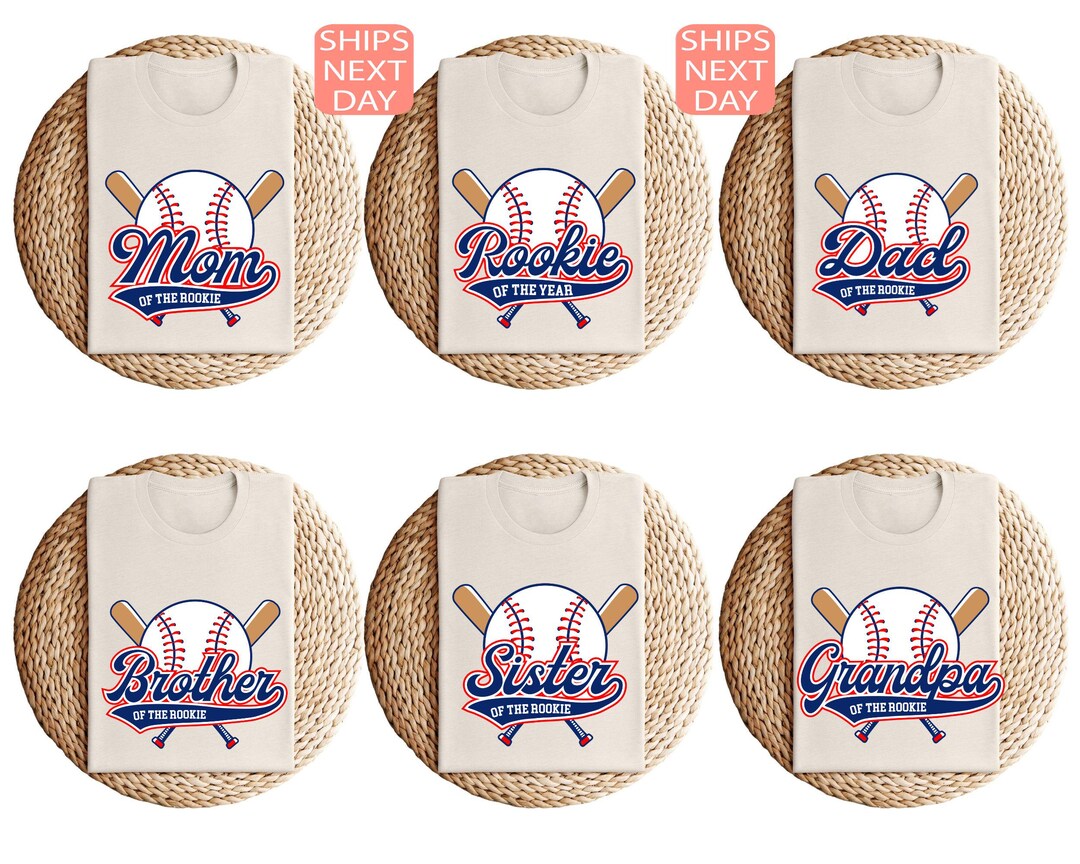 Personalized Baseball Family Shirts, Rookie of the Year Shirt, Custom ...
