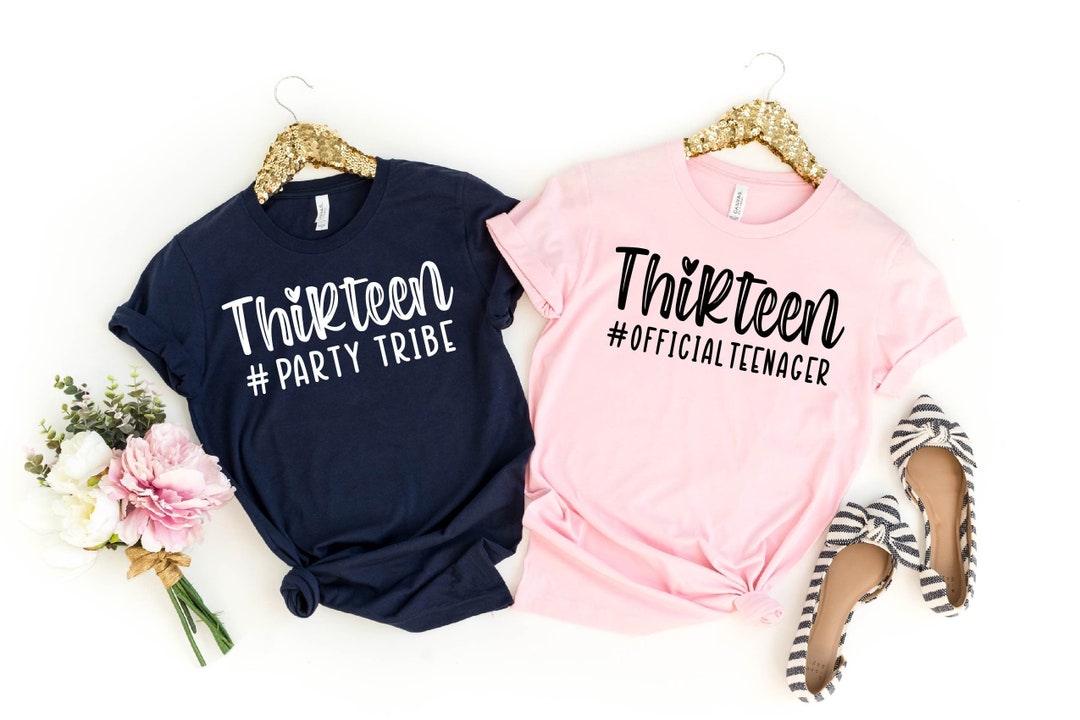 Thirteen Official Teenager Shirt 13th Birthday Shirt Hello - Etsy