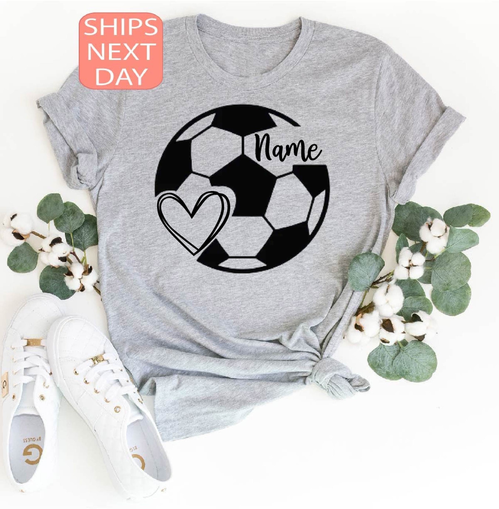 Custom Soccer Shirt Personalized Soccer Tee Soccer Ball T - Etsy