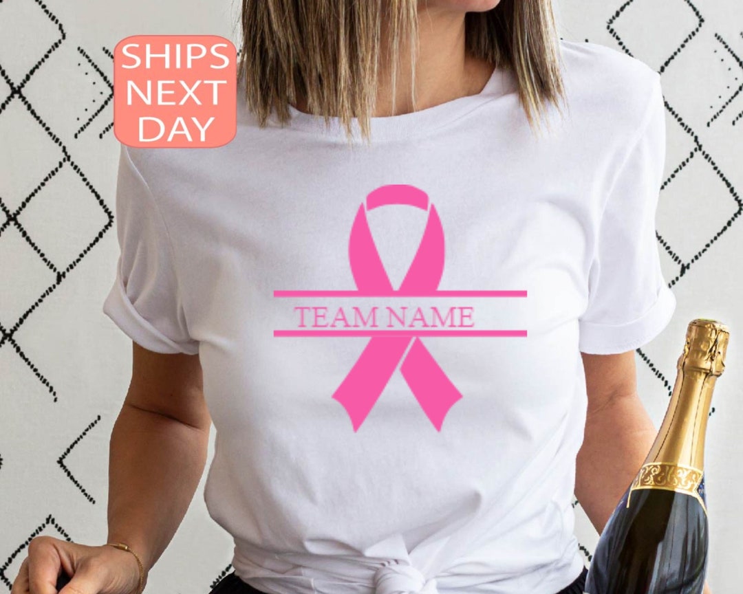 Custom Breast Cancer Shirt, Cancer Survivor Team Shirt, Personalized ...