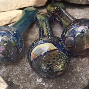 Glass Pipes, Custom-made Hand-blown Iridescent Glass Pipe, Custom Hand ...