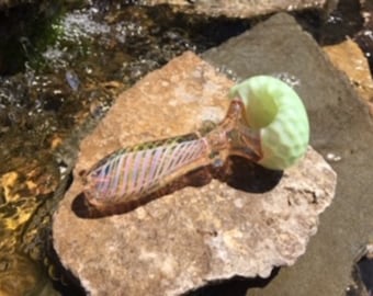 Glass Pipes, Custom-made Hand-blown Iridescent Glass Pipe, Custom Hand ...