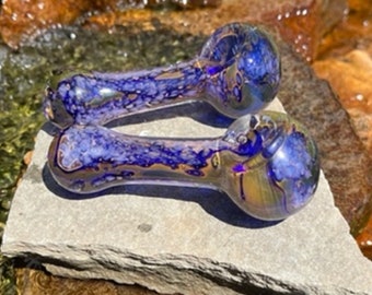 Glass Pipes, Custom-made Hand-blown Glass Pipe, Iridescent Glass Pipe ...