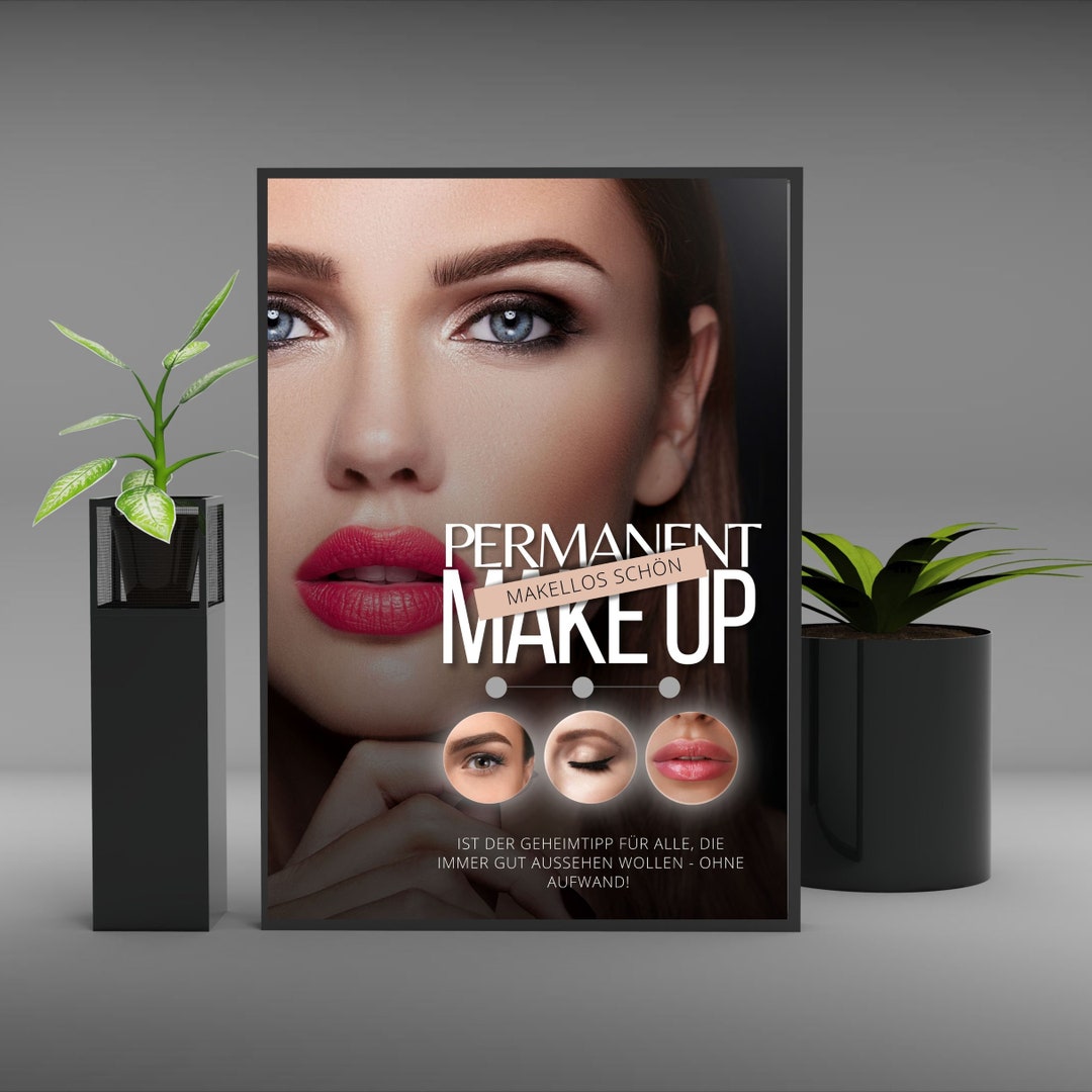 Permanent Make up Poster, Beauty Poster for Download - Etsy
