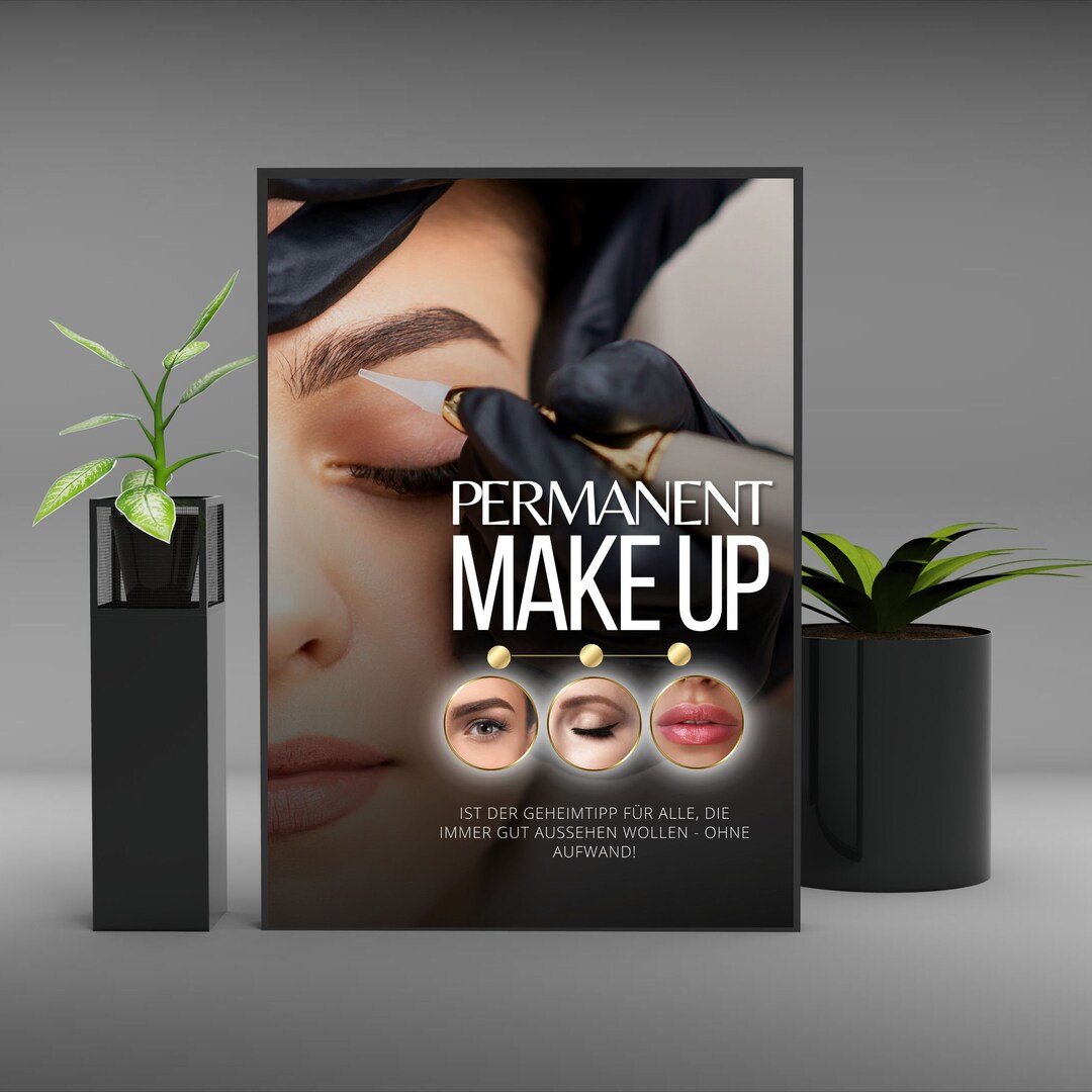 Permanent Make up Poster, Beauty Poster to Download - Etsy