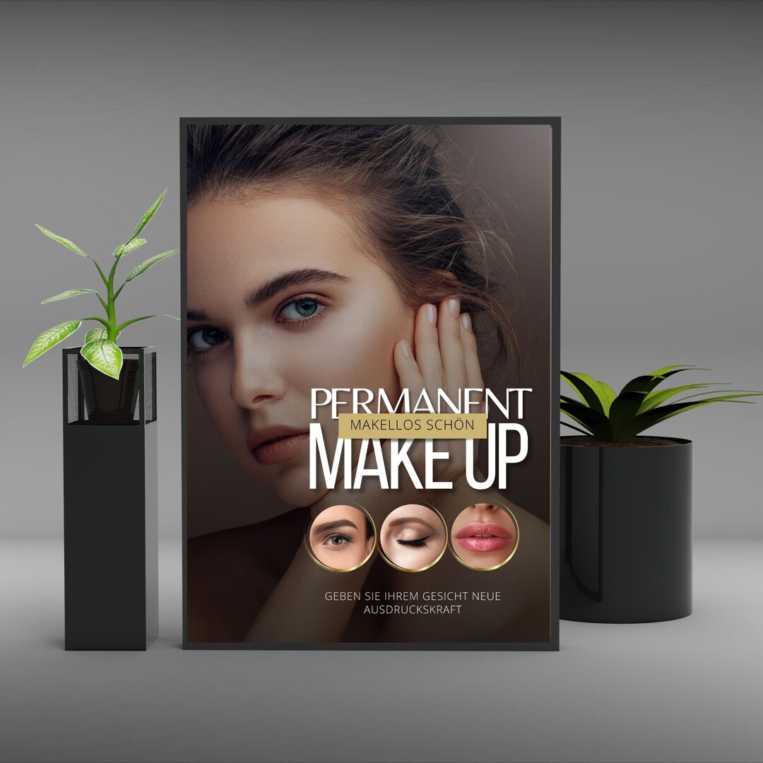 Permanent Make up Poster, Beauty Poster for Download - Etsy
