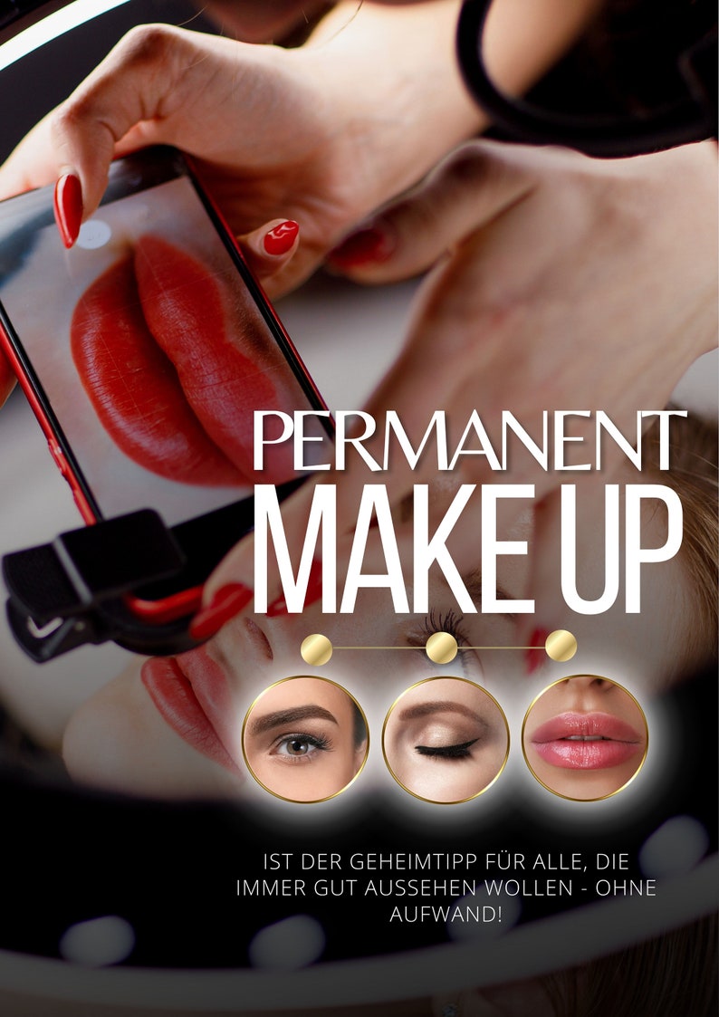Permanent Make up Poster, Beauty Poster to Download - Etsy