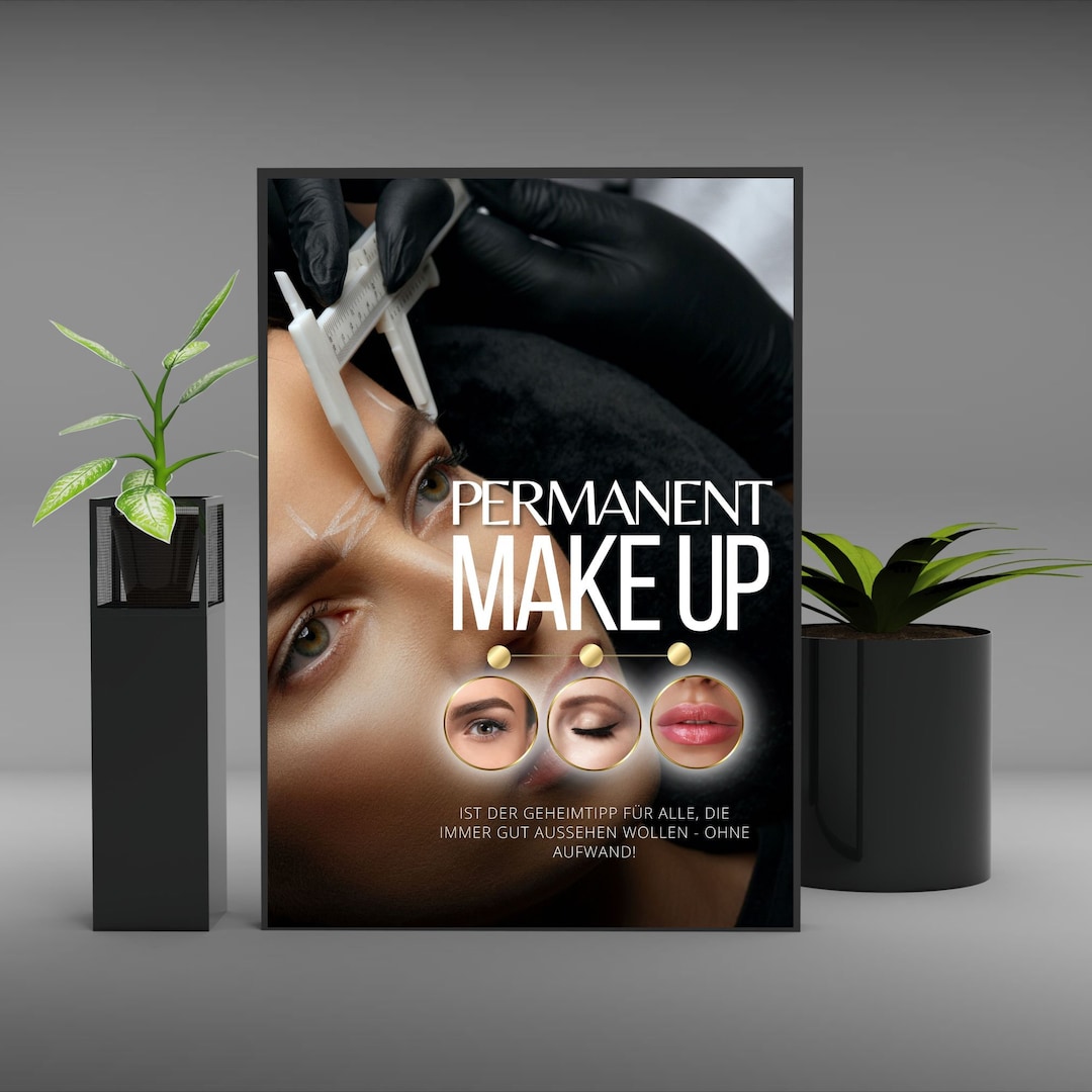 Permanent Make up Poster, Beauty Poster zum Download - Etsy.de