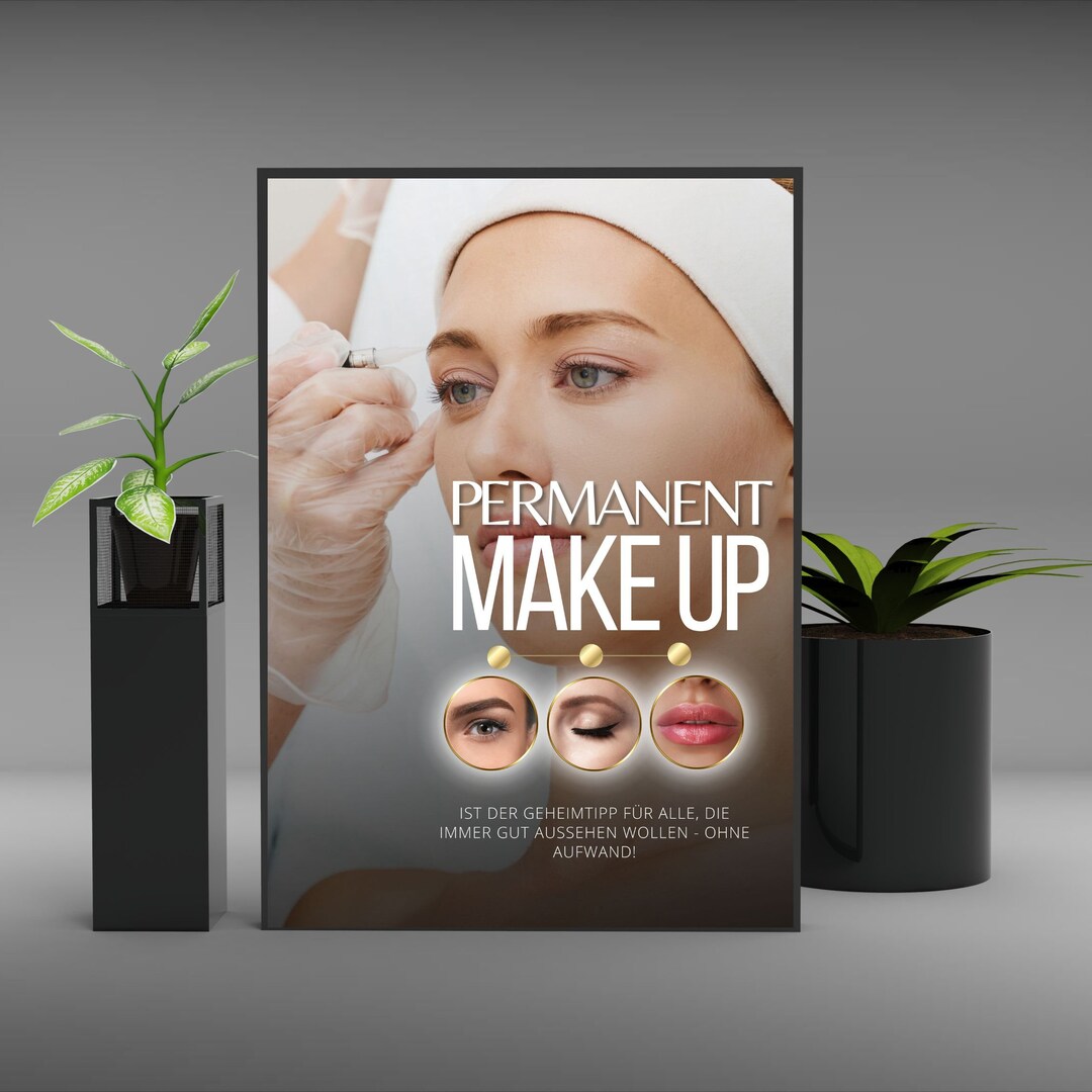 Permanent Make up Poster, Beauty Poster to Download - Etsy
