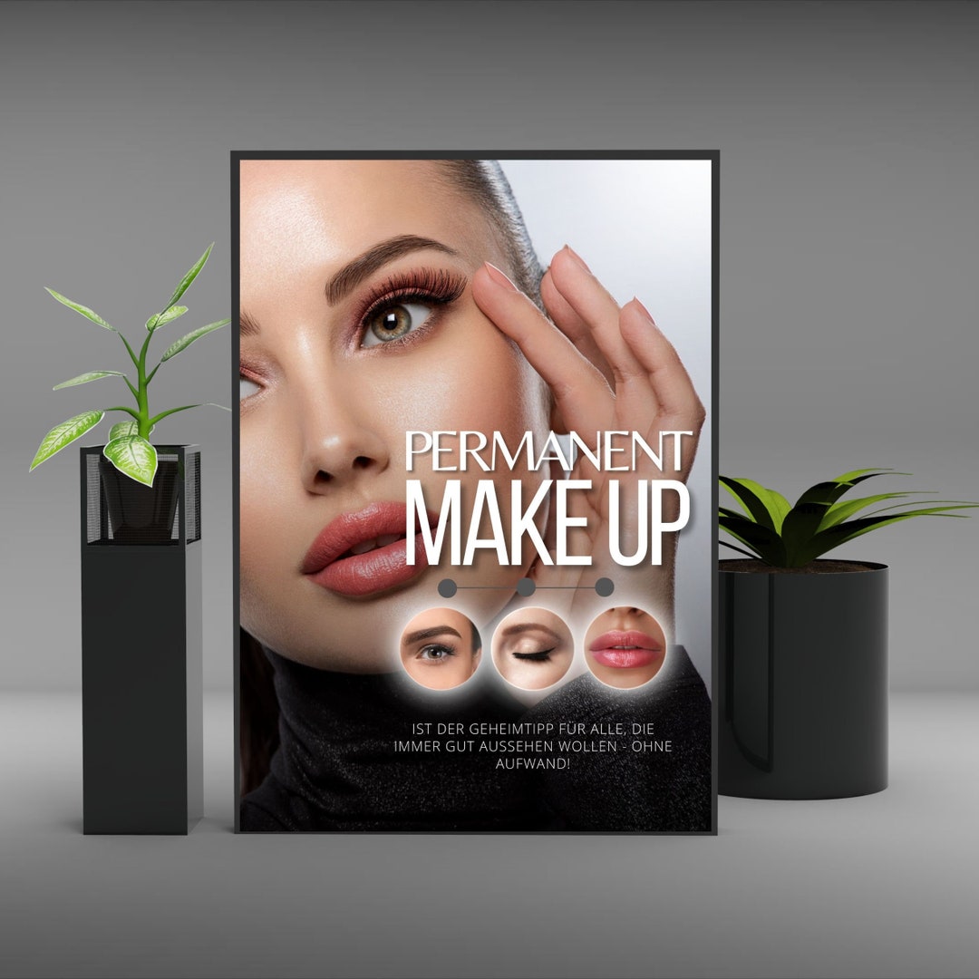 Permanent Make up Poster, Beauty Poster to Download - Etsy
