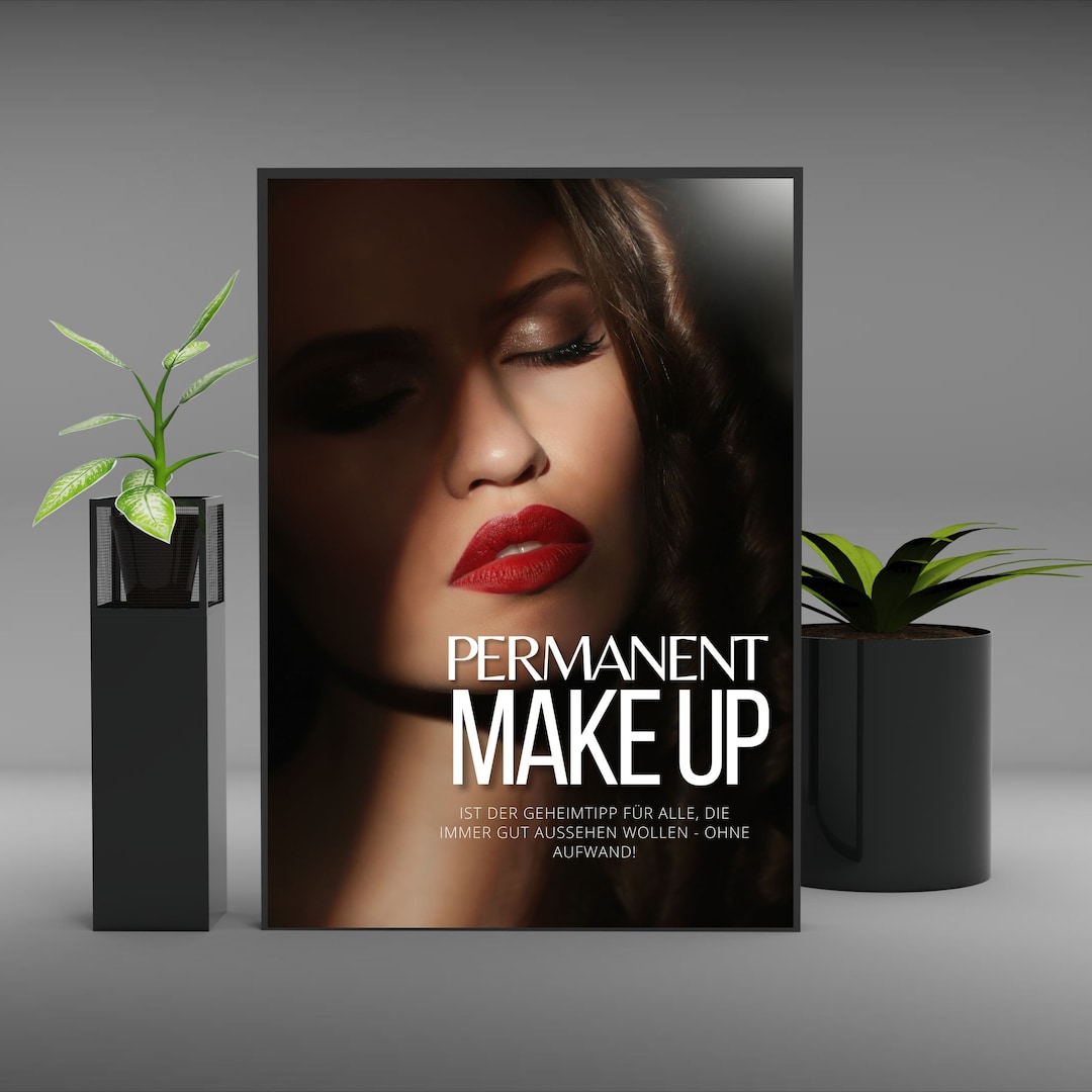 Permanent Make up Poster, Beauty Poster to Download - Etsy Australia