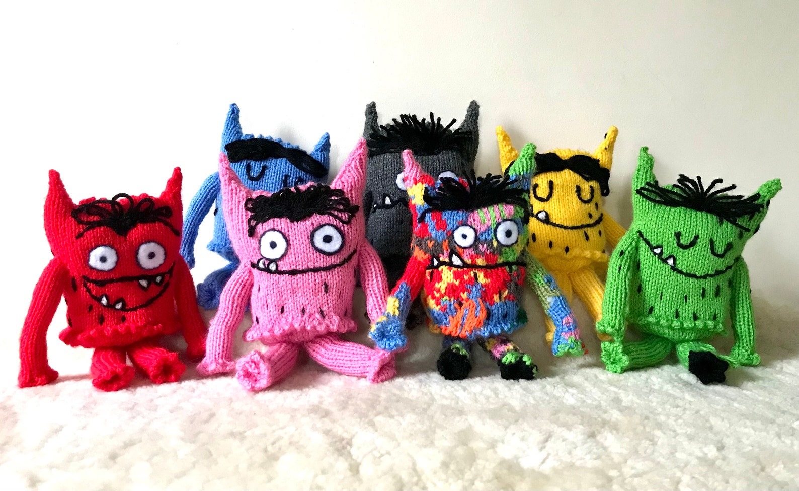 My Colour Monster Knitting Patterns. the Monsters and the Girl. 2025 ...