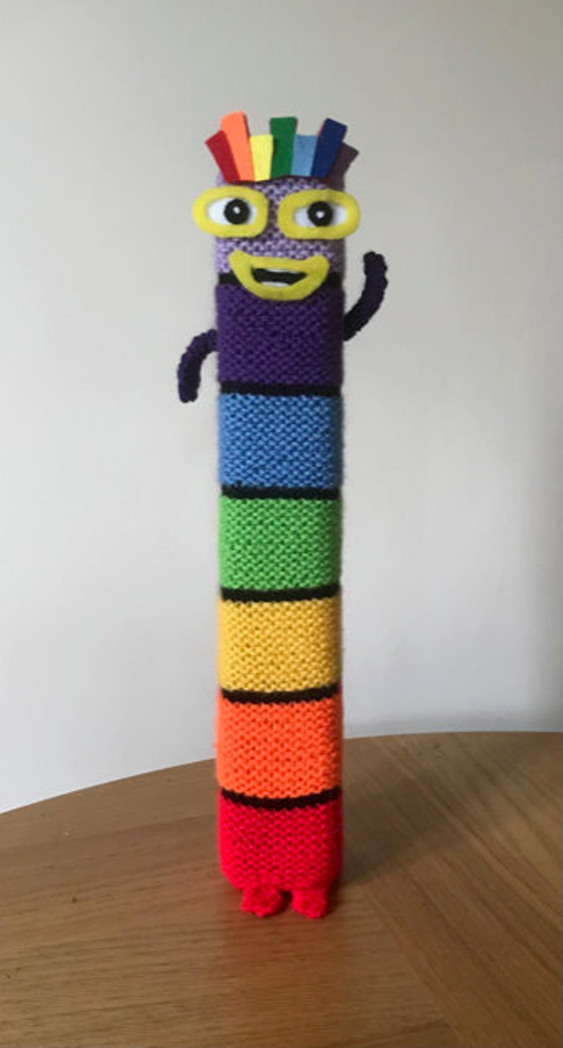 Patrón de tejido NUMBERBLOCKS 2024. SOFTIES hechos en ESPUMA - Etsy México