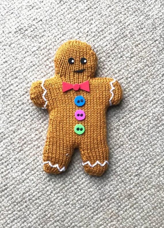 Gingerbread Man Knitting Pattern