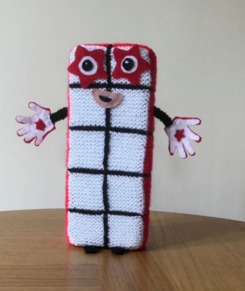 Patrón de tejido NUMBERBLOCKS 2024. SOFTIES hechos en ESPUMA - Etsy España